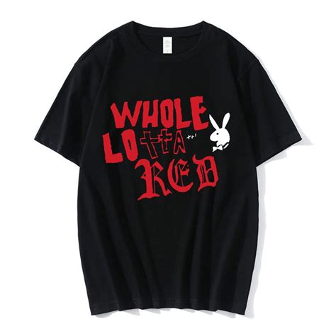 Whole Lotta Red Playboi Carti Music Album Print T Shirt 90s Vintage Hip
