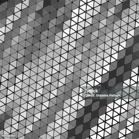 Abstrak Retro Artistik Rendah Poligon Strip Segitiga Dengan Pola Mesh