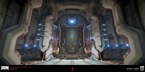 ArtStation DOOM Hell Followed DLC Luis Perez Environment Concept Doom City Design