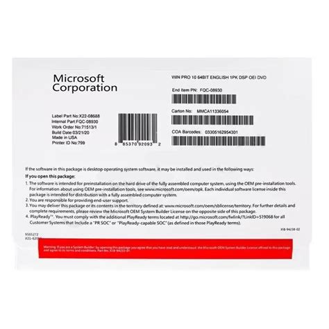 Microsoft Windows Pro English Bit DVD Lifetime Availability Lazada PH