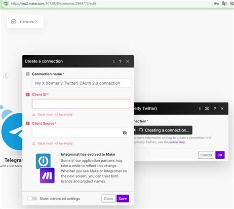 Account X But It Gives Me An Authorization Error Getting Started Make Community