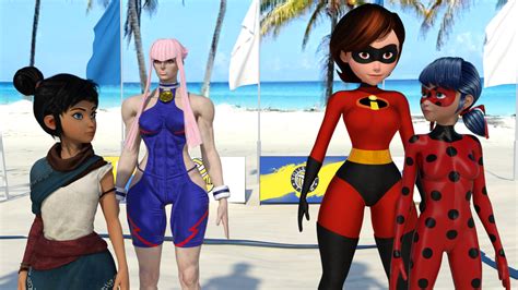 Daz 3d Elastigirl Vs Ladybug Manon Vs Kena By Delta 28 On Deviantart