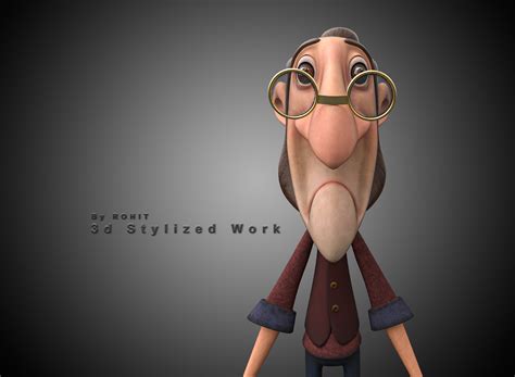 Artstation Old Uncle 3d Model