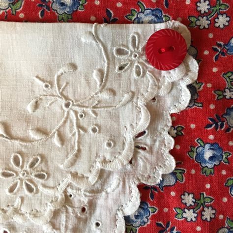Red Floral Farmhouse Apron Over The Head Apron Apron For Woman Fits