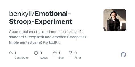 Github Benkyli Emotional Stroop Experiment Counterbalanced Experiment Consisting Of A