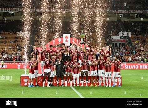 Ac Milan Wins Trofeo Silvio Berlusconi At San Siro Stadium Milan