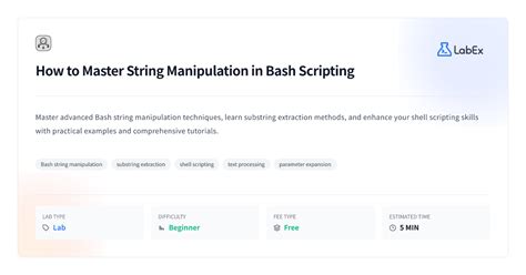 How To Master String Manipulation In Bash Scripting Labex