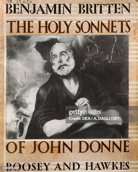 Title Page Of The Holy Sonnets Of John Donne By Benjamin Britten