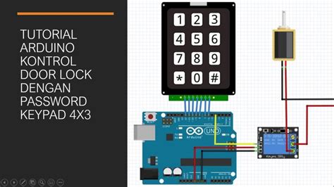 Tutorial Arduino Kontrol Solenoid Door Lock Dengan Keypad 4x3 Mikrokontroler Dan Cloud