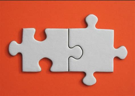Создать мем две фигуры пазла белый пазлы Puzzle Картинки Meme