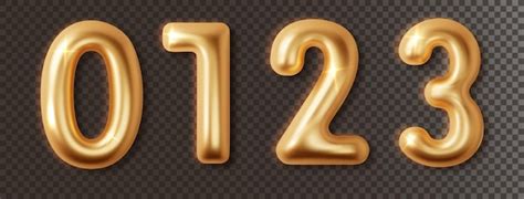 Gelukkig Nieuwjaar 2024 Vakantie Vectorillustratie Van Gouden Metalen