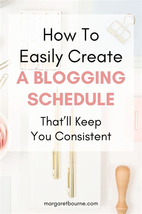 A Blogging Schedule For Consistency Easy Guide Template