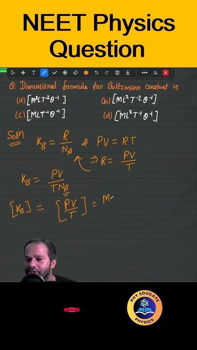 Neet Physics Question 10 Units And Dimensions Numerical Neet