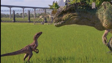 Indominus Rex Y Raptor Vs T Rex Jurasic Park Game Dino Fights