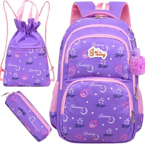 3pcset School Backpack Bag Printing Students Scho Grandado