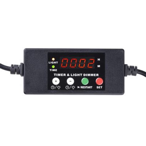 12 24v Digital Controller Dimmer Timer With 2 Suckers For Led Aquarium