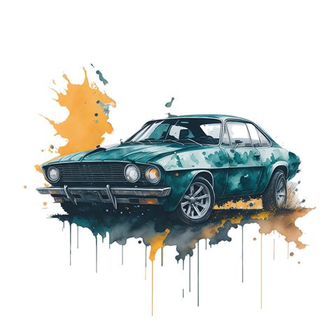 Ai Generated Watercolor Car Car Watercolor 26800155 PNG