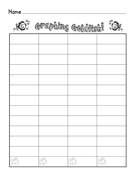 Goldfish Graphing Free Printable Printable Computer Tools