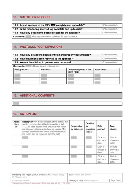 Deviation Report Template Report Template Report Card Template
