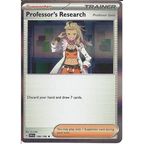 Pokemon Trading Card Game 189198 Professors Research Professor Sada