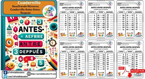 Descifrando Números Cuadernillo Antes Entre Después 2026