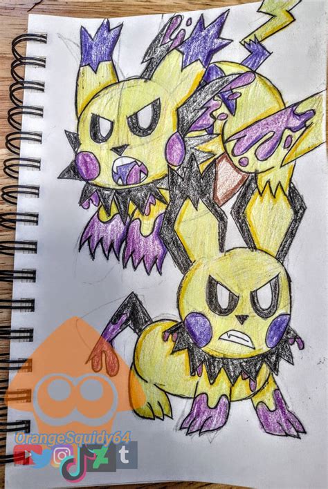 Pokemon Legends Za Pichupikachu Regional Forms By Orangesquidy64 On Deviantart
