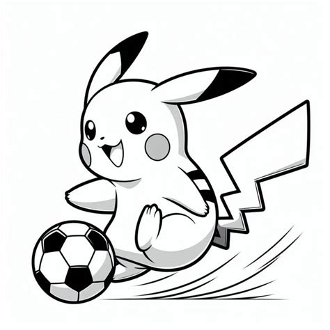 Desenho De Pikachu Feliz E Alegre Para Colorir