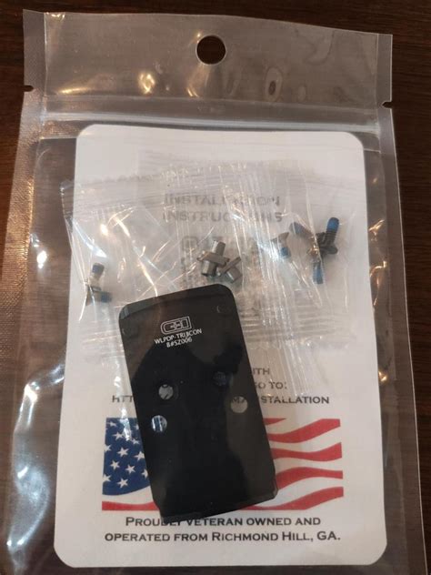 Optic Adapter Plate Walther Pdp 2 0 To Trijicon Rmr Sro Holosun