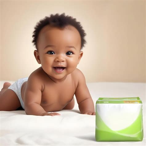 Premium Photo Cute Baby Wearing Diaper