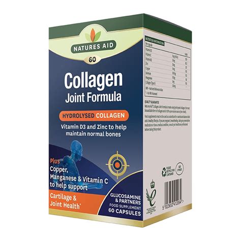 Natures Aid Collagen Joint Formula 60 Capsules Holland And Barrett
