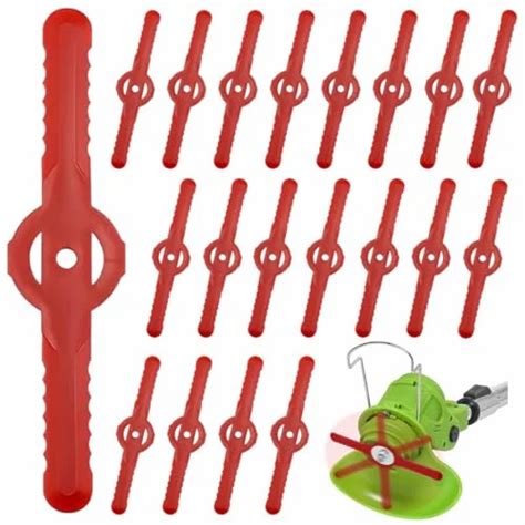 20pcs Mower Blades Replacement Plastic Blades Replace For String Trimmer Grass B0dhn3sfsp At