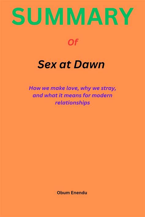 Sex At Dawn 2024 Ebook Obum Enendu 1230007228568 Boeken Bol