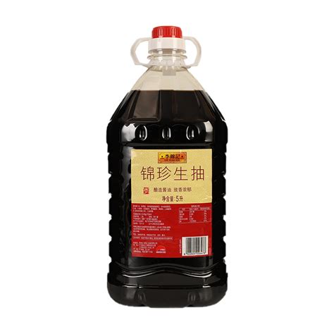 正品李锦记锦珍生抽5l 2桶装整箱凉拌点蘸炒菜调味酿造酱油旗舰店
