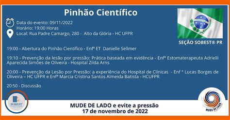 Pinhão Científico Mude de Lado Evite a Pressão SOBEST