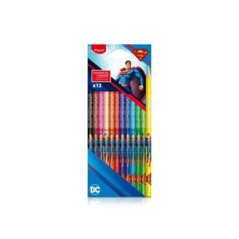 Maped Superman Colour Pencils X 12 Spinneys Uae