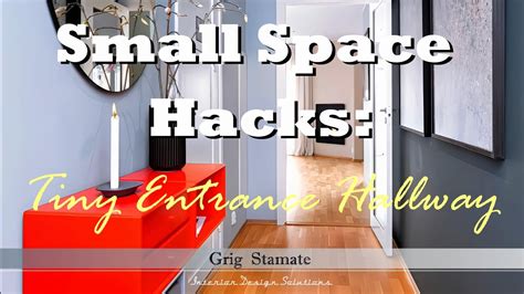 Small Space Hacks How To Make The Most Of Your Tiny Entrance Hallway Youtube