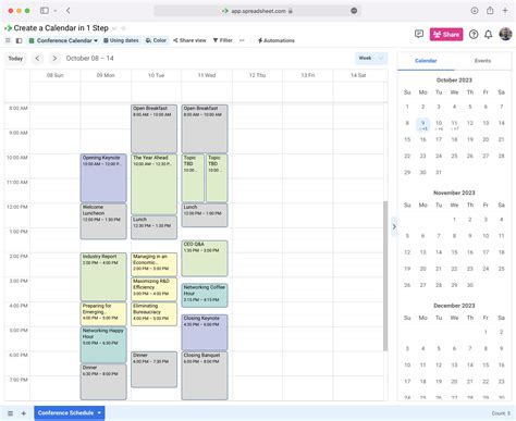 Interactive Excel Calendar Template
