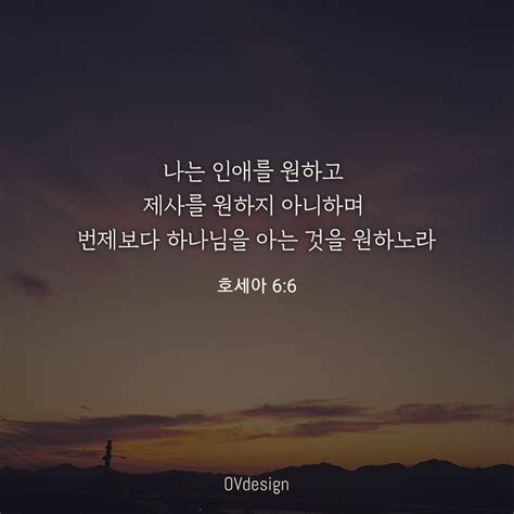오브디자인 나는 인애를 원하고 제사를 원하지 아니하며 번제보다 하나님을 아는 것을 원하노라