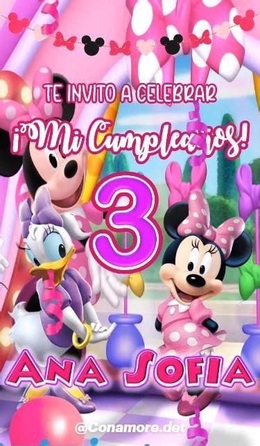 Vídeo Invitación Minnie Mouse Invitación Digital La Boutique De Minnie