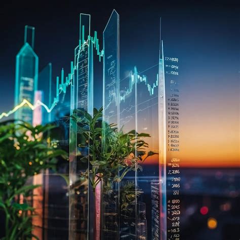 Trading Charts Show The Financial Data Premium Ai Generated Image