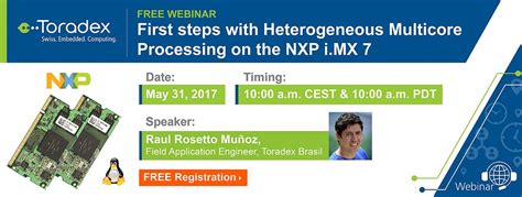 Webinar First Steps With Heterogeneous Multicore Processing On The Nxp