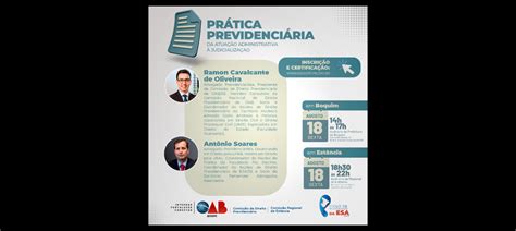 SeminÁrio De PrÁtica PrevidenciÁria Da AtuaÇÃo Administrativa À