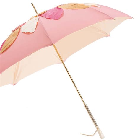 Pink Floral Umbrella With Swarovski® Crystals Pasotti Artemest