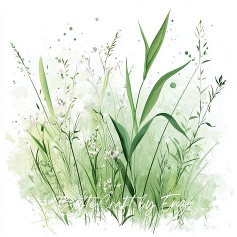 Grass Cottage Core Clipart Set Of 10 High Quality 300 Dpi Jpegs