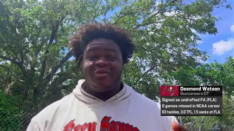 Defensive Tackle Desmond Watson Joins The Insiders After Signing An Undrafted Free Agent