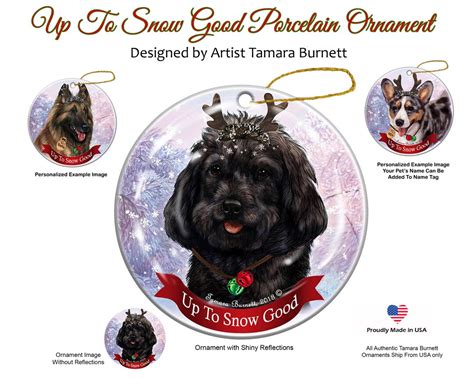 Cockapoo Black Up To Snow Good Ornament Etsy