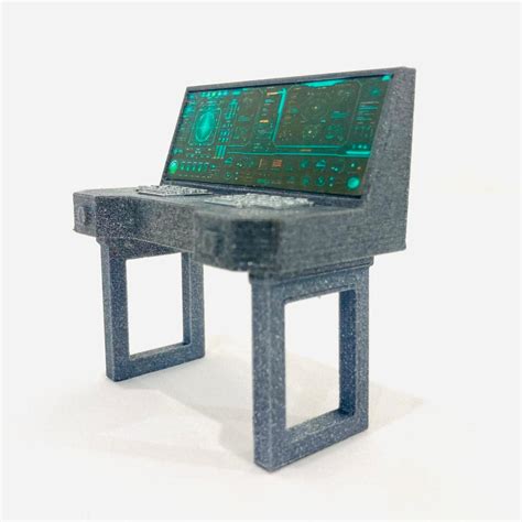 Stl File Sci Fi Computer Console For 375 In Figure Diorama 🖥️ ・3d