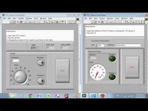 LabVIEW TCP IP YouTube