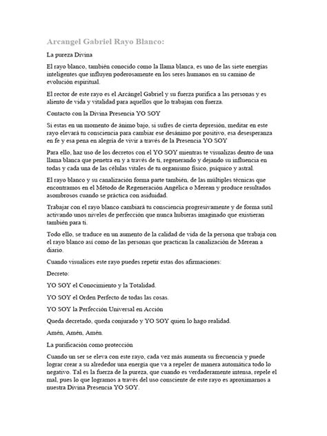 Acangel Gabriel Rayo Blanco Pdf Relámpago