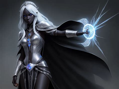 High Resolution Image Converter 1 Solo Female Drow Cleric Black Skin
